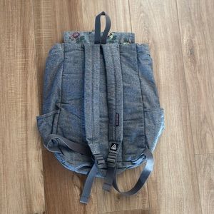 Jansport | Accessories | Rare Jansport Drawstring Closure Floral Denim ...